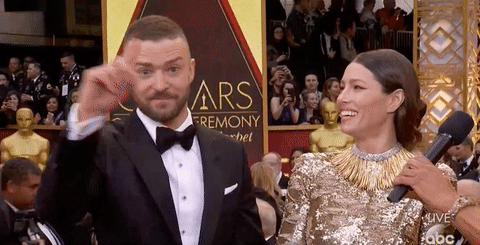 GIF justin timberlake finger wag oscars - animated GIF on GIFER