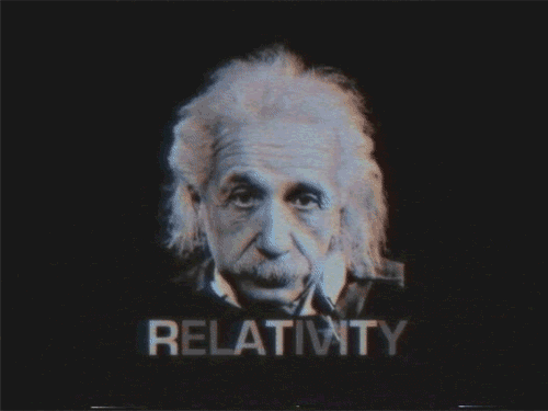 GIF vhs einstein relativity - animated GIF on GIFER
