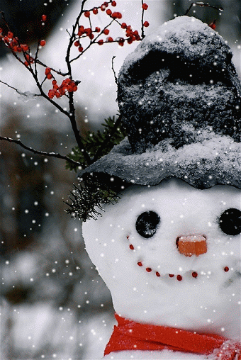 Snow snowman GIF - Find on GIFER