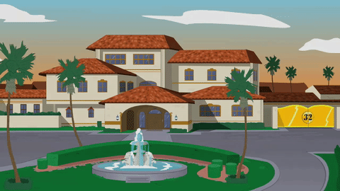 Luxury fountain mansion GIF - Find on GIFER