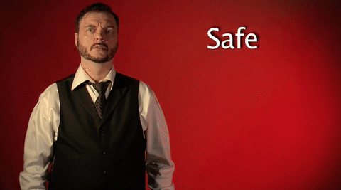 GIF safe sign language sign with robert - animated GIF on GIFER