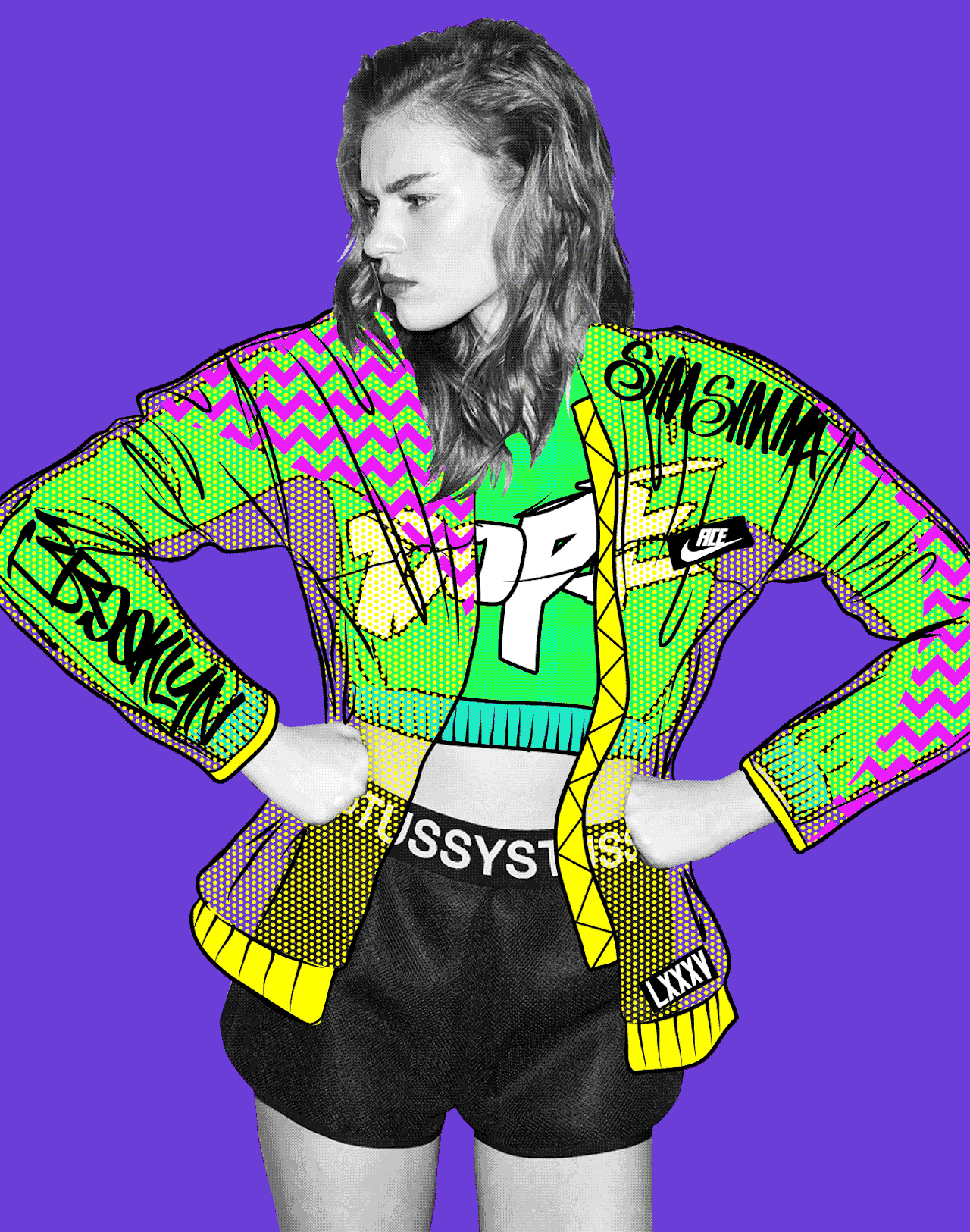 Fashion neon acid GIF - Find on GIFER