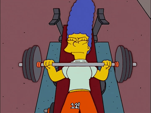 Working out marge simpson episode 4 GIF - Find on GIFER