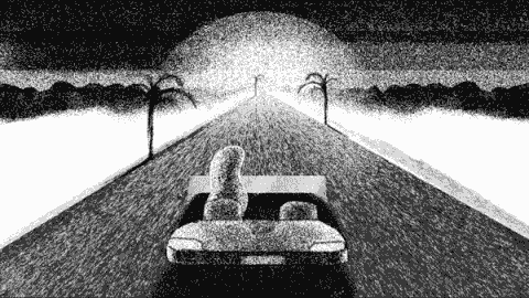 Roadtrip romantic sunset GIF - Find on GIFER