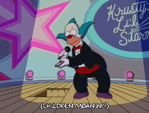Episode 18 season 16 krusty the clown GIF - Find on GIFER