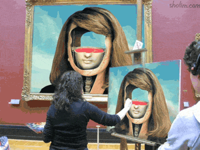 Art portrait GIF - Find on GIFER