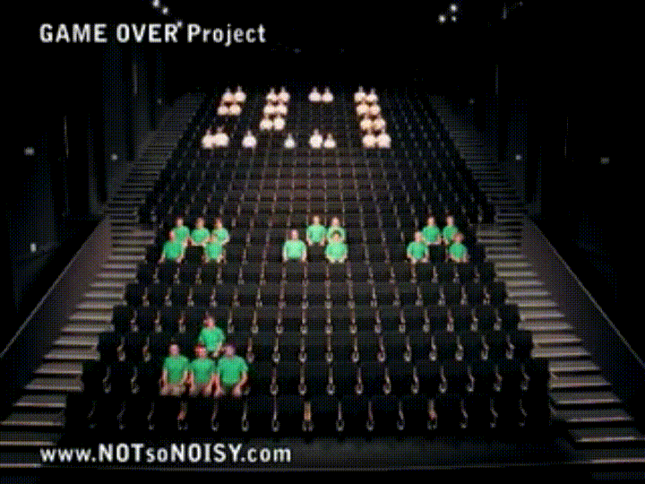Space performance invader GIF - Find on GIFER