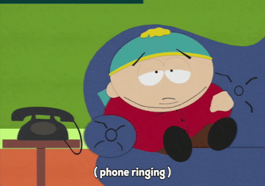 Eric cartman phone answer GIF - Find on GIFER