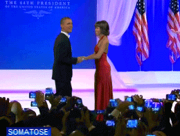Obama michelle inauguration GIF - Find on GIFER
