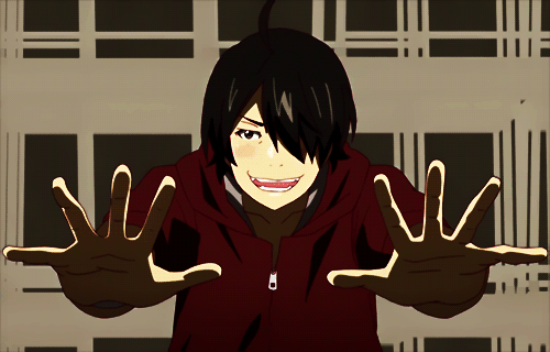 GIF monogatari bakemonogatari sling shot - animated GIF on GIFER