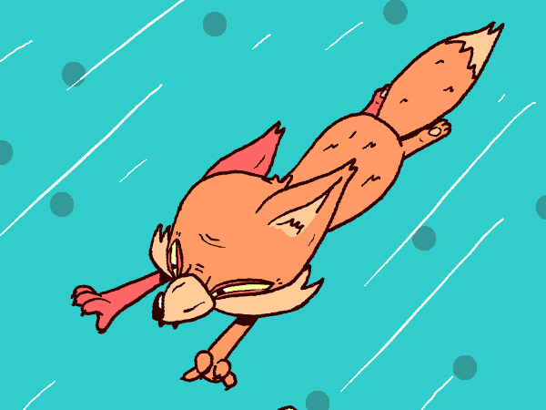 Cute fox flying GIF - Find on GIFER