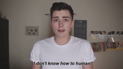 GIF cute human chase - animated GIF on GIFER