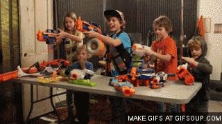 Kids gun arsenal GIF - Find on GIFER