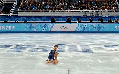 Funny Ice Skating Gif