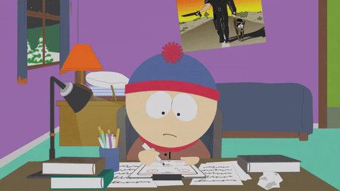 GIF writing stan marsh stan - animated GIF on GIFER