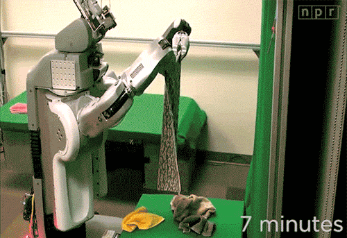 Science robotics folding laundry GIF - Find on GIFER