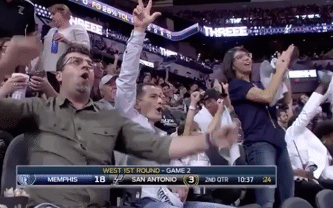 GIF basketball nba fans - animated GIF on GIFER