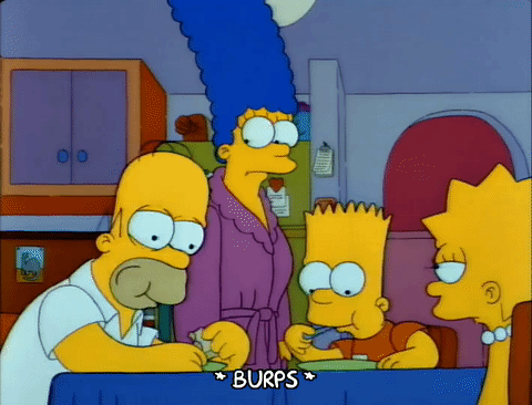 Gluttony burp homer simpson GIF - Find on GIFER