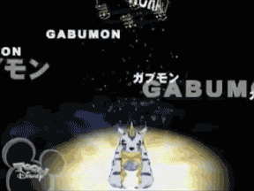 GIF digimon digivolution garurumon - animated GIF on GIFER