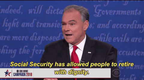 Debate tim kaine vp debate 2016 GIF - Find on GIFER