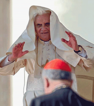 GIF evil pope dark side - animated GIF on GIFER