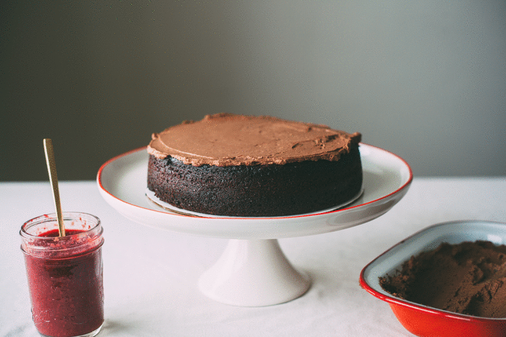 GIF food52 moose chocolate cake - animated GIF on GIFER