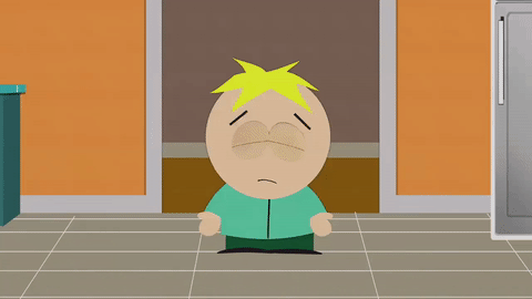 Butters stotch butters ashamed GIF - Find on GIFER