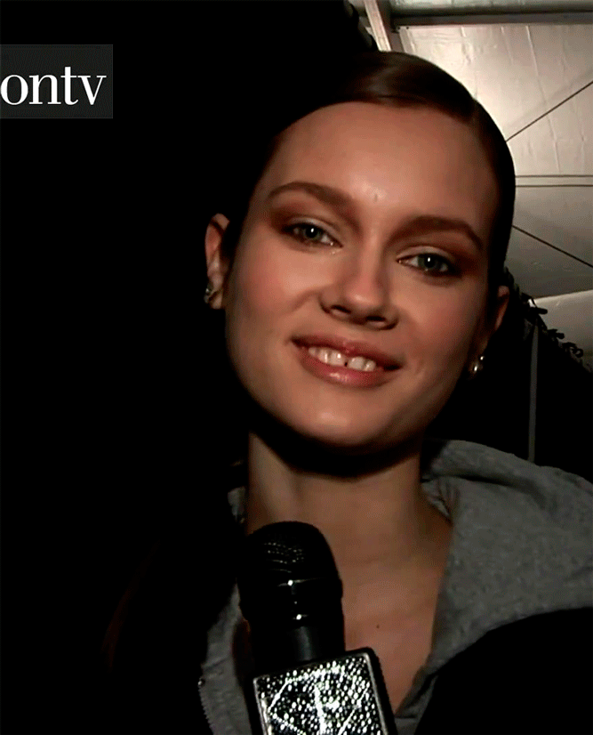 Fashion model interview GIF - Find on GIFER