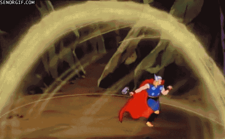 Animation cartoons thor GIF - Find on GIFER