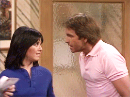 Threes company jack tripper janet wood GIF - Find on GIFER