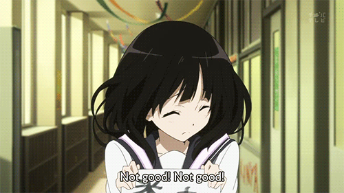 Chitanda eru hyouka subtitles GIF - Find on GIFER