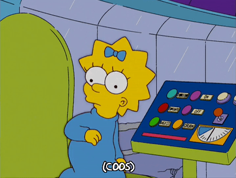 GIF pressing episode 13 maggie simpson - animated GIF on GIFER
