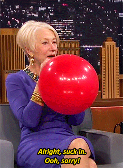 Helen mirren jimmy fallon so cute GIF - Find on GIFER