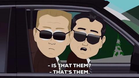 GIF mysterious agents checking - animated GIF on GIFER