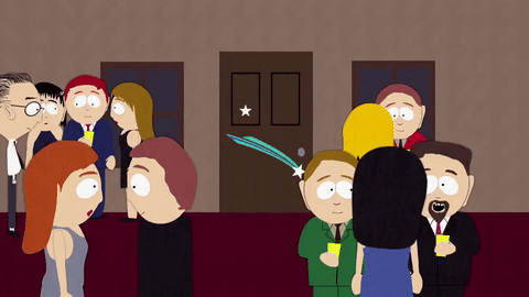 Crowd leaving chatting GIF - Find on GIFER