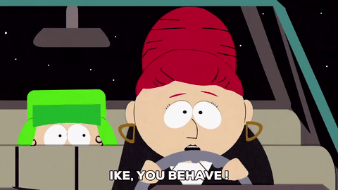 Misbehaving kyle broflovski driving GIF - Find on GIFER