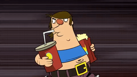 Cartoon run eat GIF - Find on GIFER