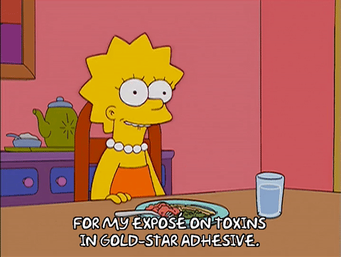 GIF lisa simpson episode 10 school - animated GIF on GIFER