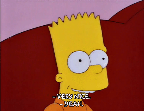 GIF chill chilling bart simpson - animated GIF on GIFER