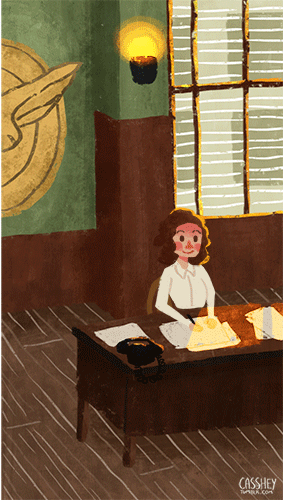 GIF 2d animation my art agent carter - animated GIF on GIFER