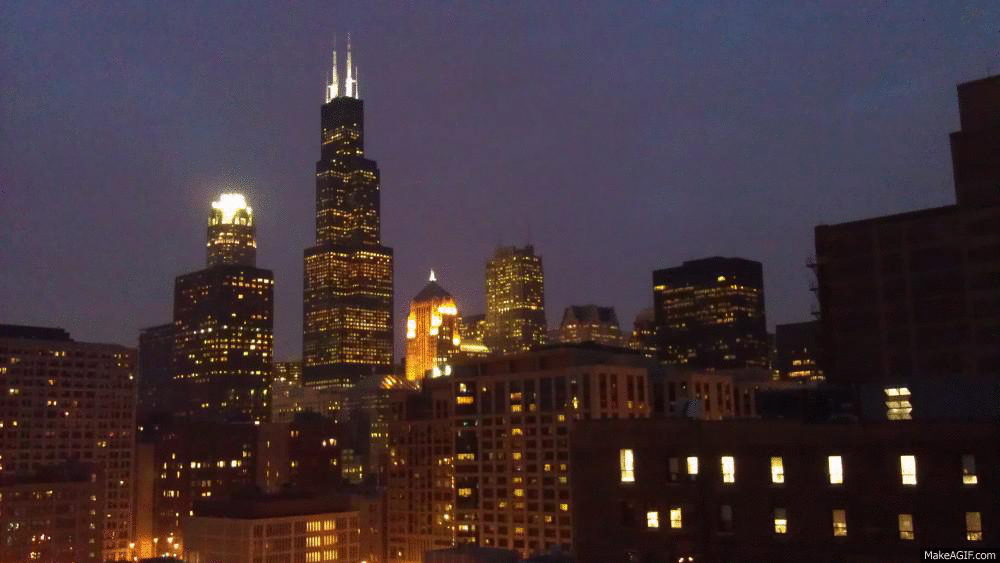 Day night chicago GIF - Find on GIFER