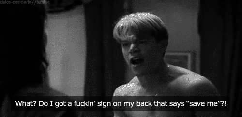 Good will hunting matt damon thatmade GIF - Find on GIFER