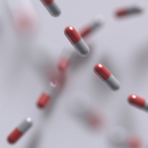 GIF pills motion graphics b3d - animated GIF on GIFER