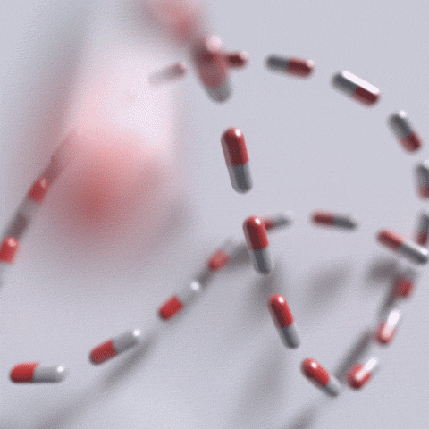 Pills red white GIF - Find on GIFER