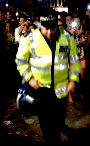 Police falling policeman GIF - Find on GIFER
