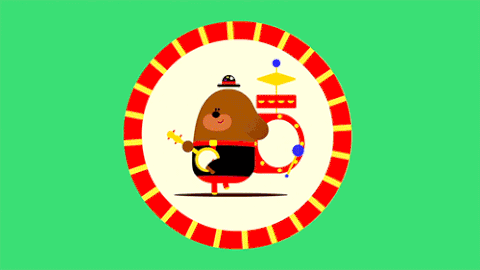 Making music badge cbeebies hey duggee GIF - Find on GIFER
