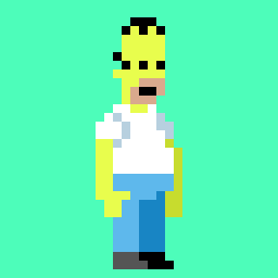 Pixel art homer thesimpsons GIF - Find on GIFER