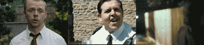 GIF fence trilogy cornetto - animated GIF on GIFER