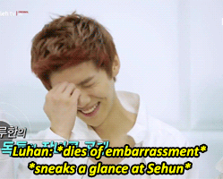 Hunhan reactions exo GIF - Find on GIFER