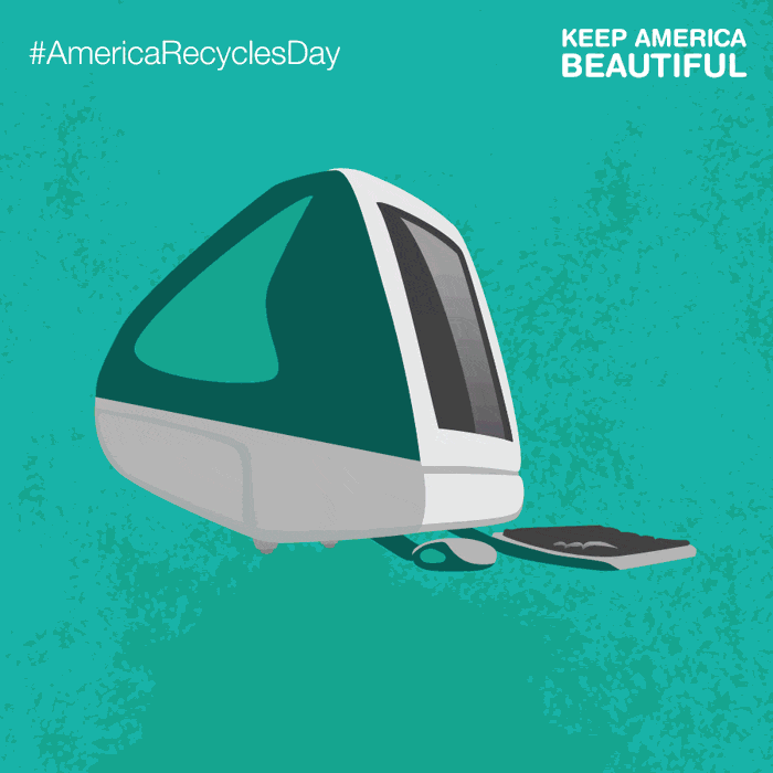 Recycle computer keep america beautiful GIF - Find on GIFER